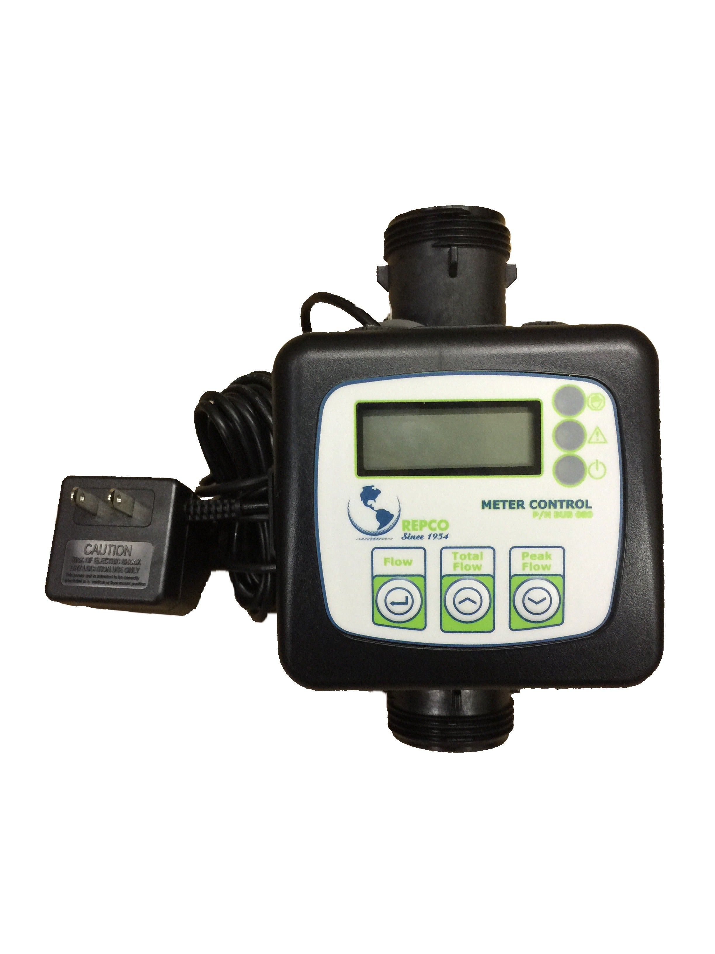 1" PLASTIC INLINE METER w/METER CONTROL MOUNTED - 28" CORD – R.E ...